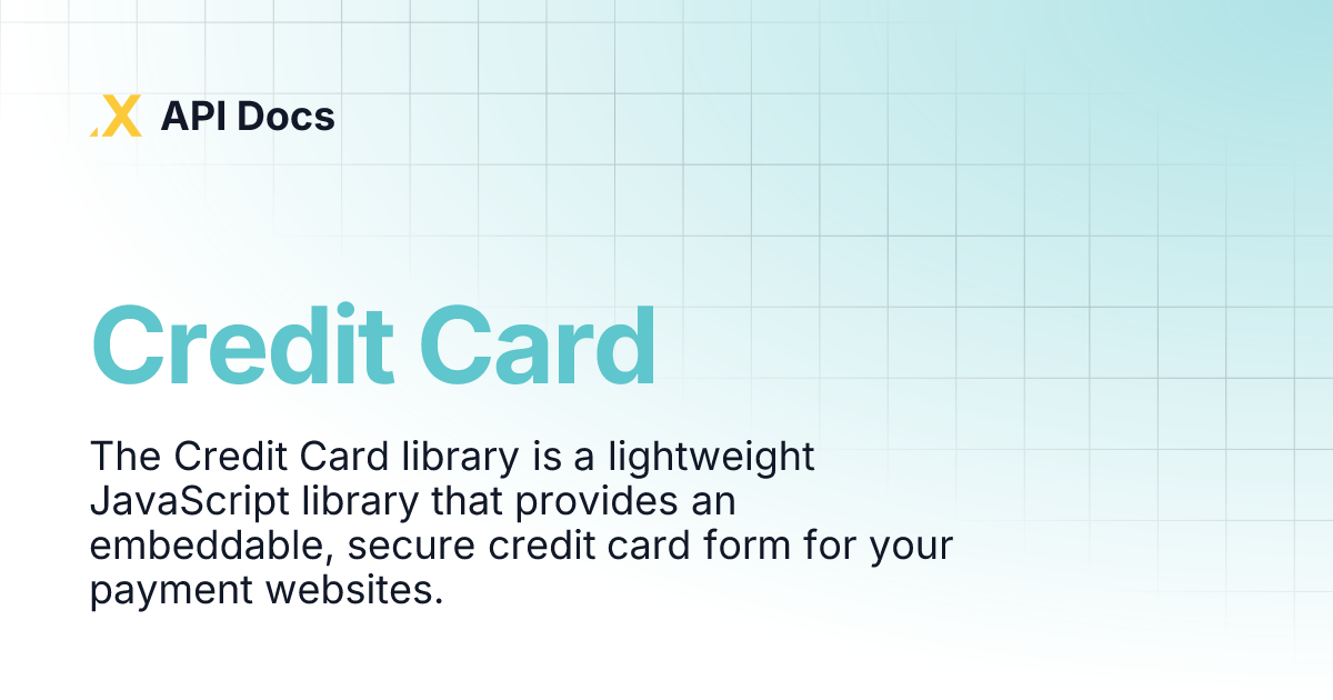 Credit Card | API Docs