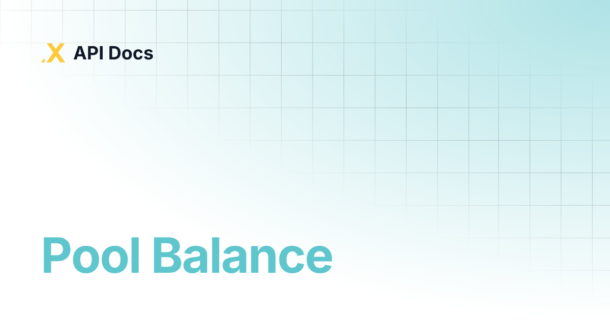 Pool Balance | API Docs
